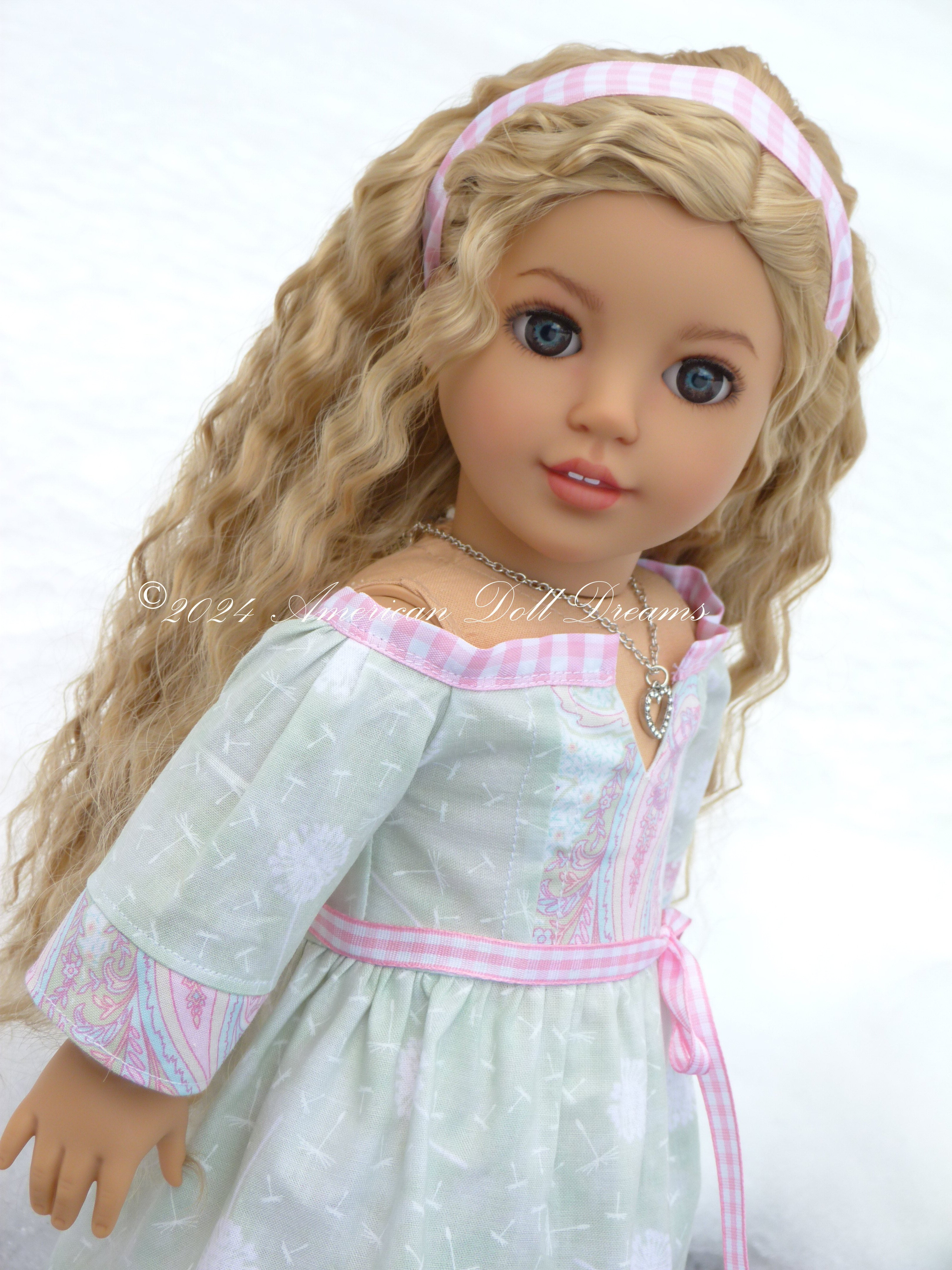 OOAK American Girl 18 Inch Doll Hand Painted Eyes Custom Hair Corinne ...